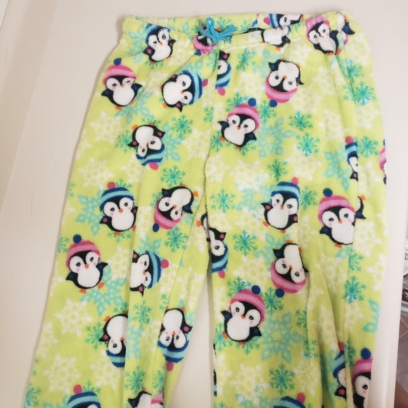 Pants & Jumpsuits | Fuzzy Winter Holiday Penguin Pajama Pants | Poshmark